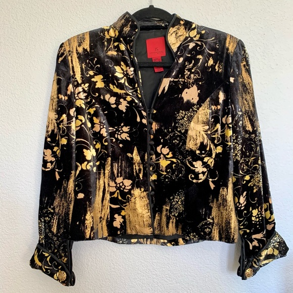 JS Collections | Jackets & Coats | Js Collections Vintage Velvet Kimono ...
